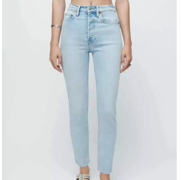 Re/Done | Jeans | Redone 9s High Rise Ankle Crop Calm Waters Wash Size ...